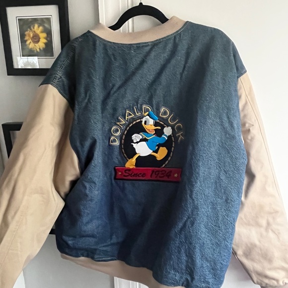 Disney | Jackets & Coats | Disneys Donald Duck Vintage Bomber Jacket ...
